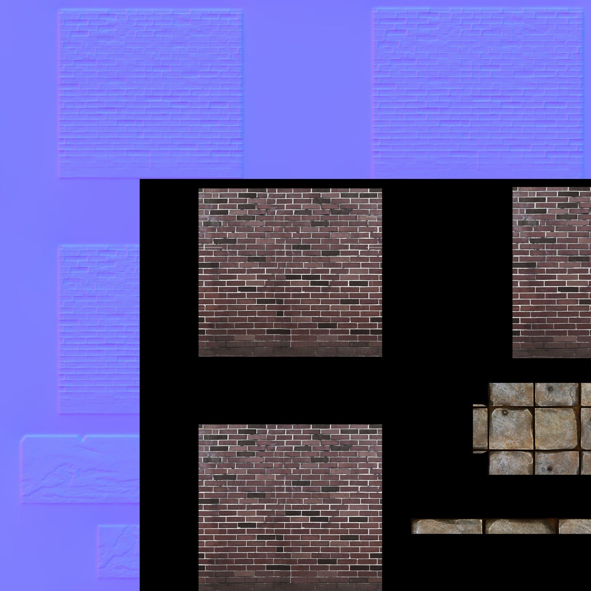 3D model Brick fence VR / AR / low-poly | CGTrader