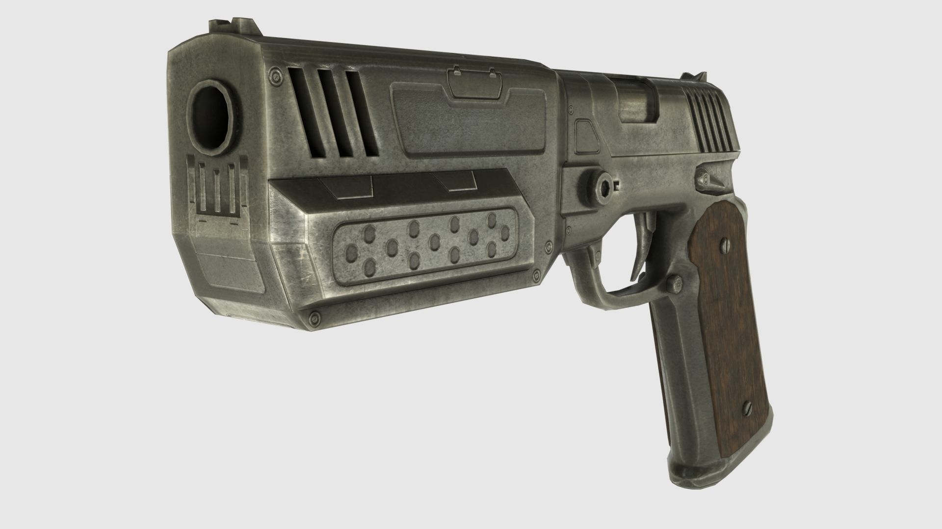 3D model Low Poly Pistol With PBR Materials VR / AR / low-poly | CGTrader