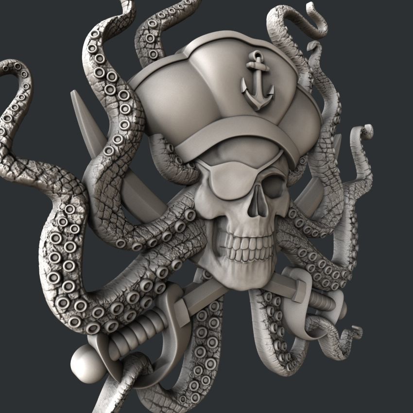 3d STL models for CNC router Pirate 3D model | CGTrader