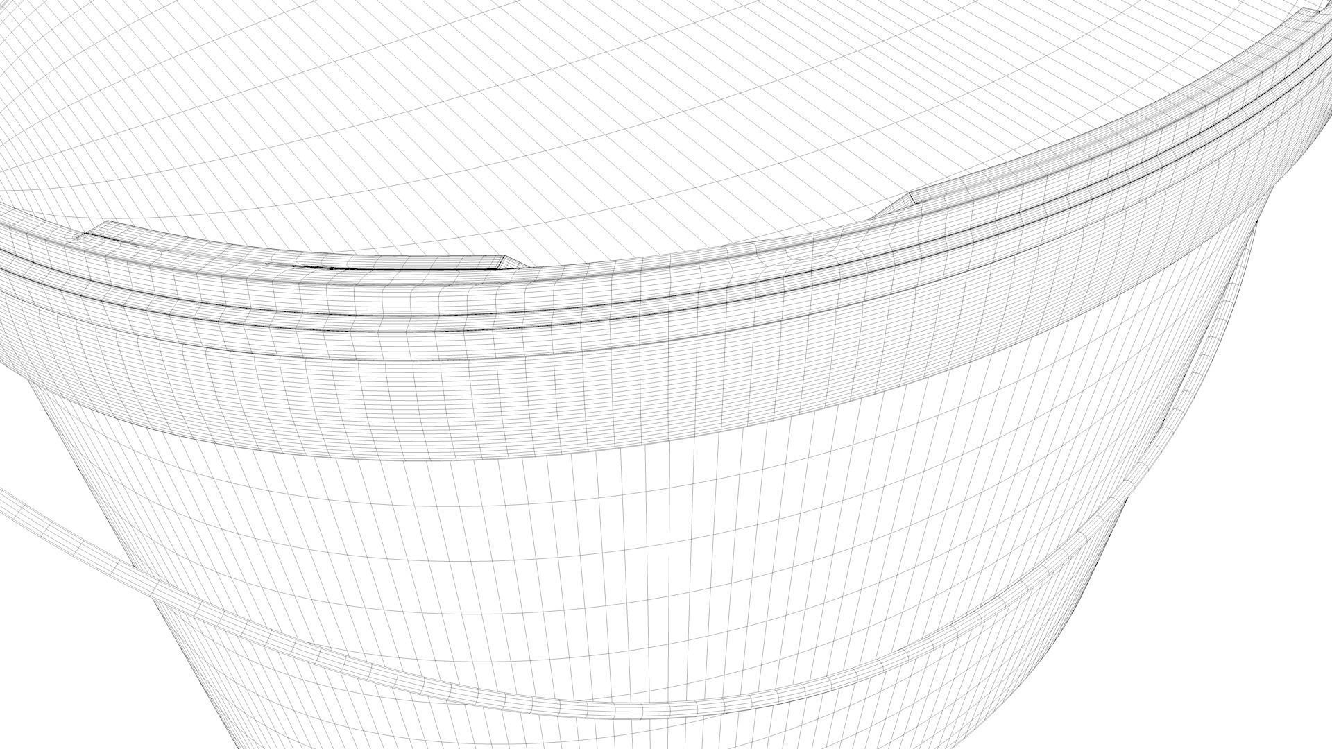 High quality paint bucket with customizable label templates 3D model ...