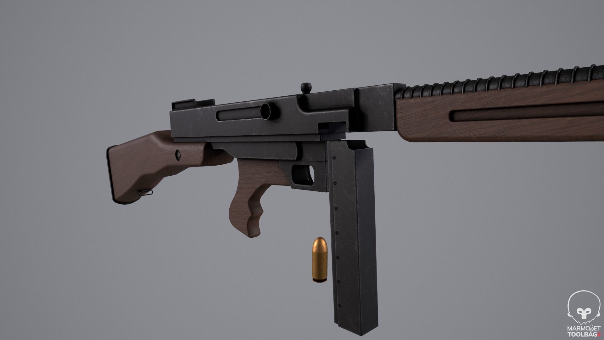 3D model WW2 Machine Gun VR / AR / low-poly | CGTrader