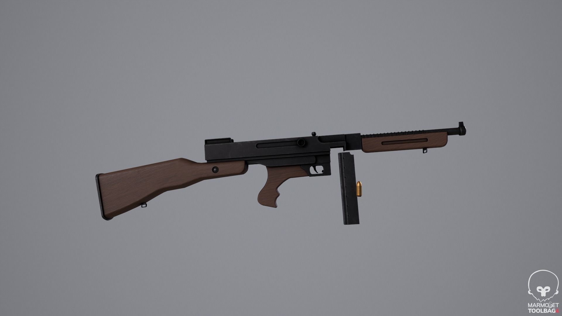 3D model WW2 Machine Gun VR / AR / low-poly | CGTrader