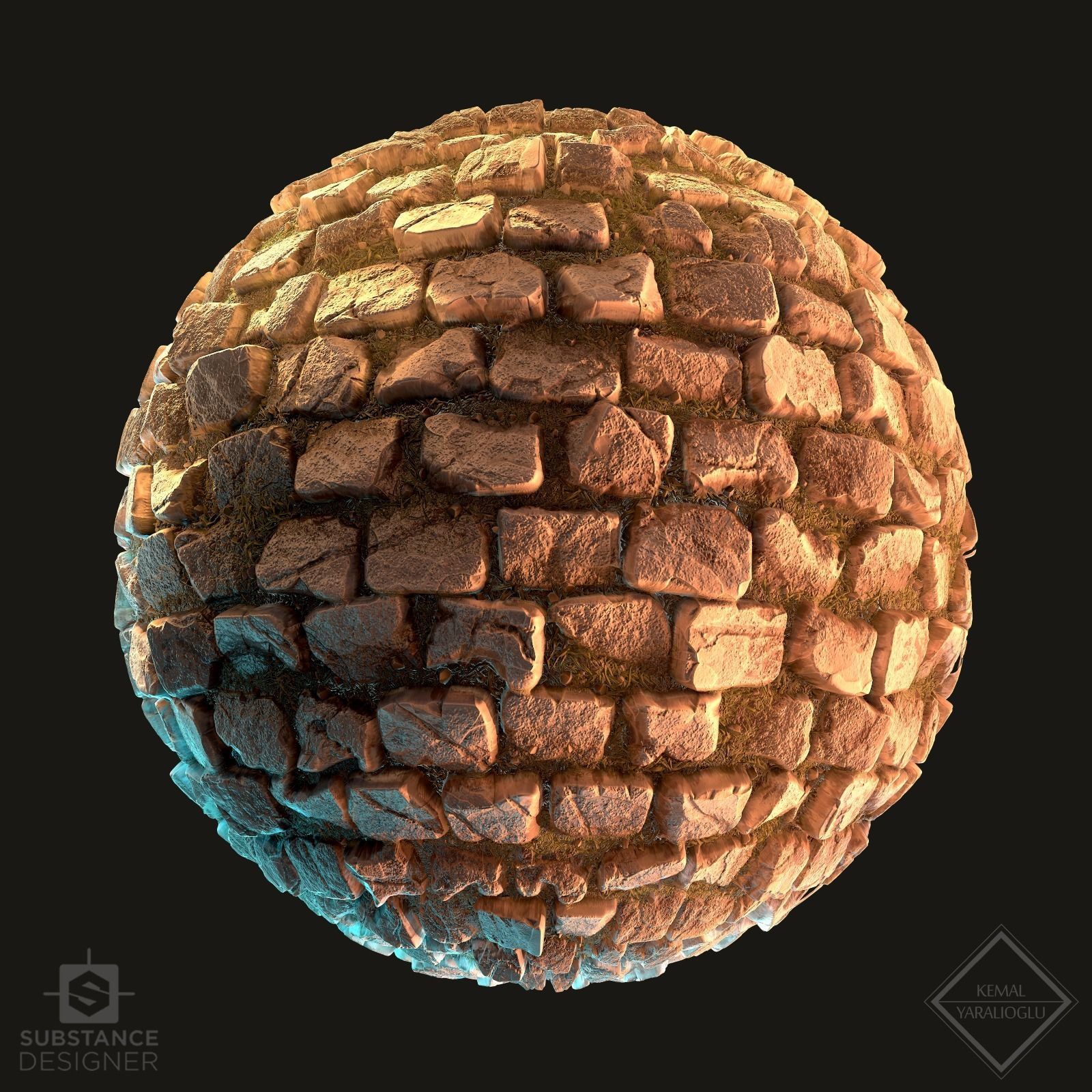 Cobblestone - Substance Designer Texture | CGTrader