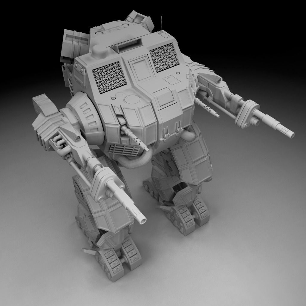 Battle mech Awakened 3D model animated rigged | CGTrader