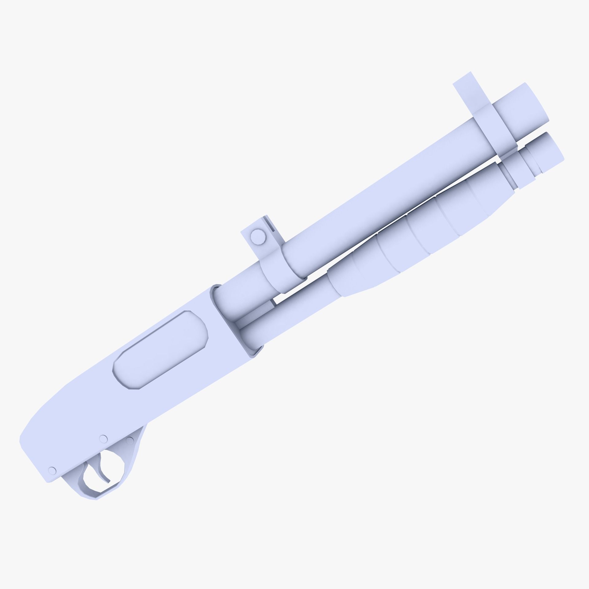 3D model Masterkey Shotgun Attachment VR / AR / low-poly | CGTrader