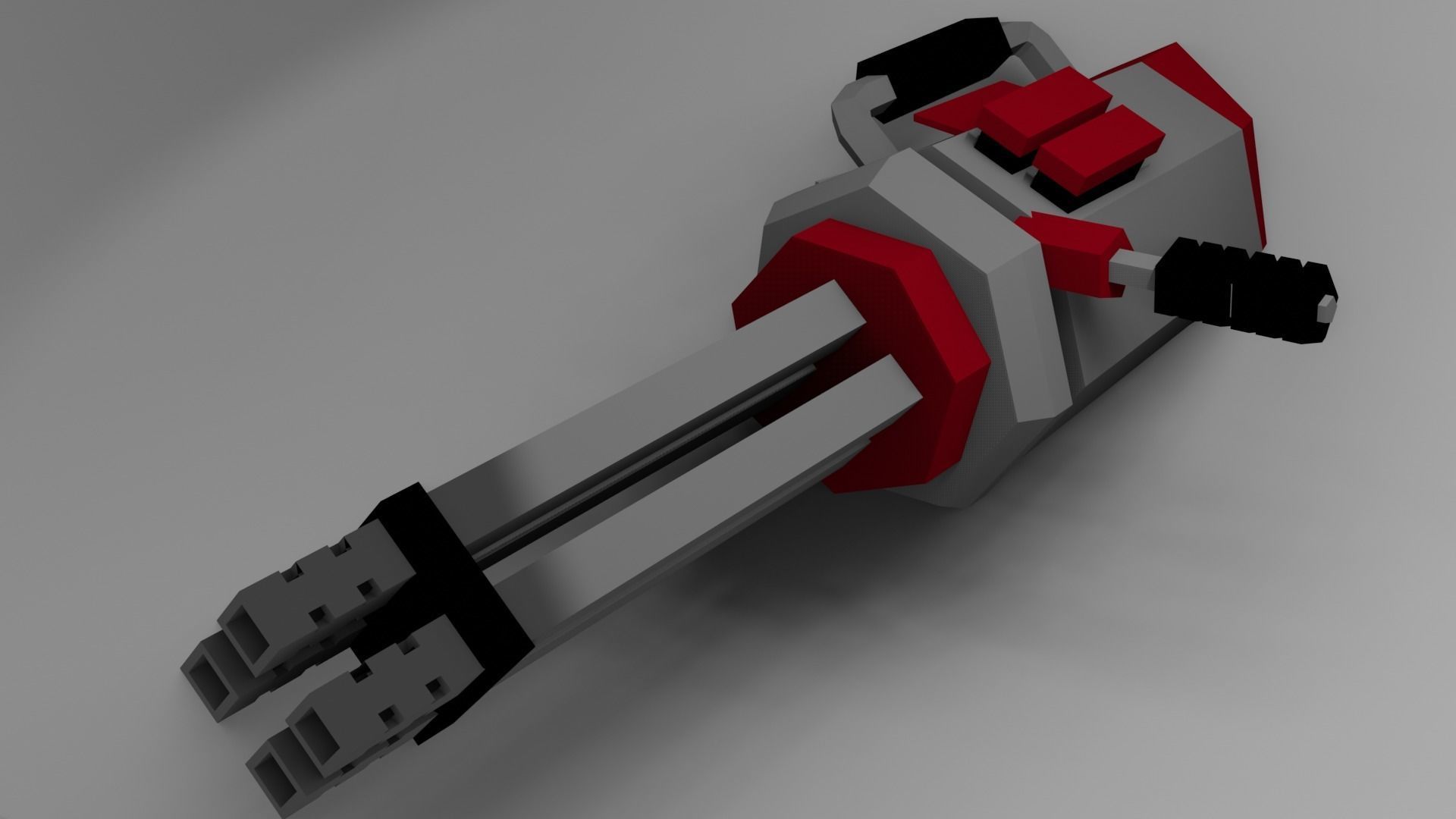 3D model LowPoly Sci-Fi MiniGun VR / AR / low-poly | CGTrader
