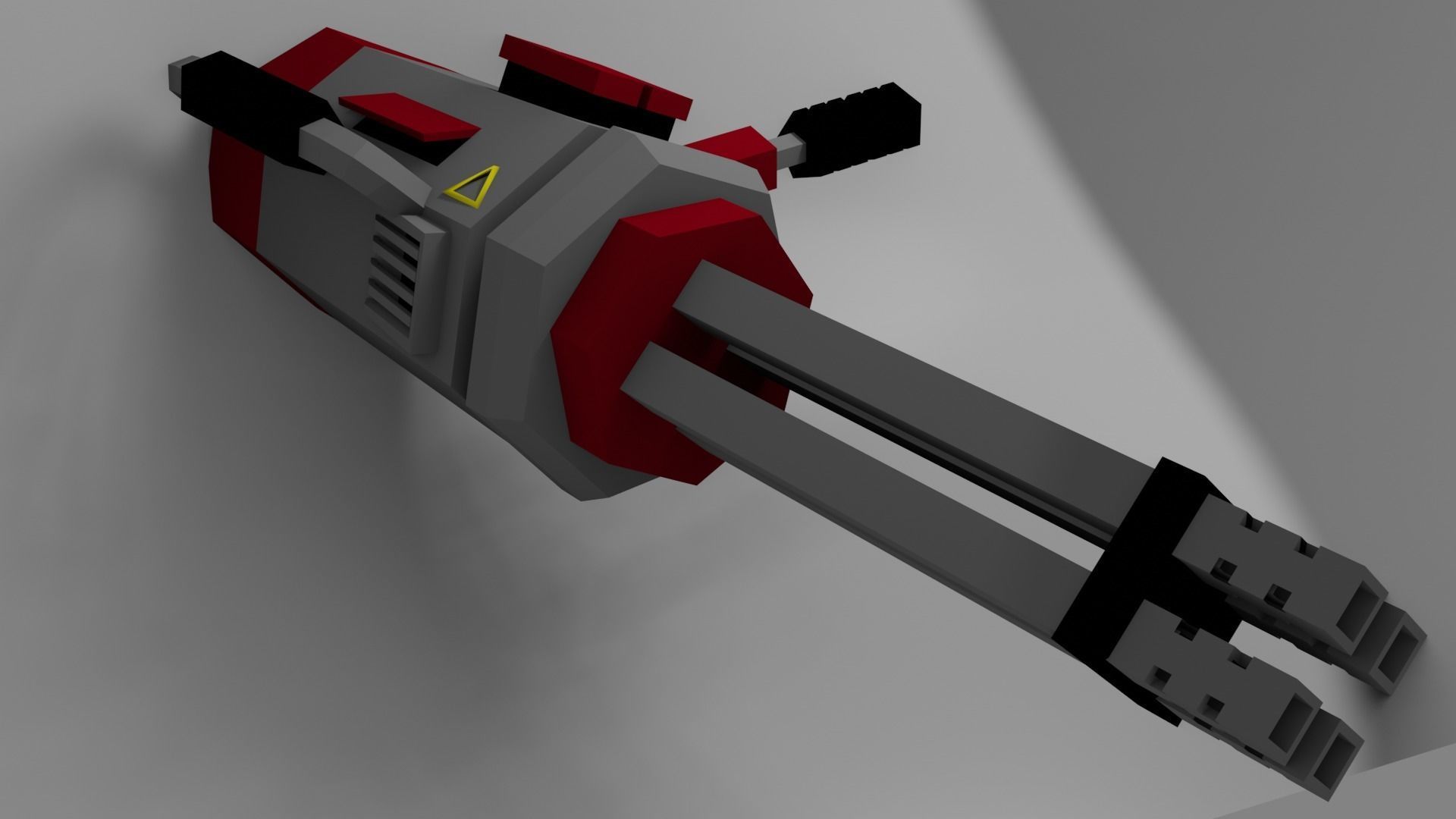 3D model LowPoly Sci-Fi MiniGun VR / AR / low-poly | CGTrader
