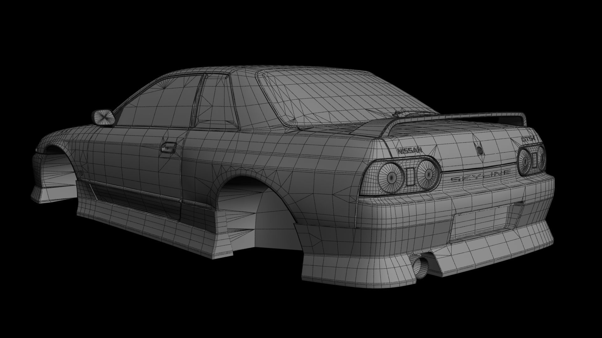 3D model Nissan Skyline R32 GTS-t VR / AR / low-poly | CGTrader