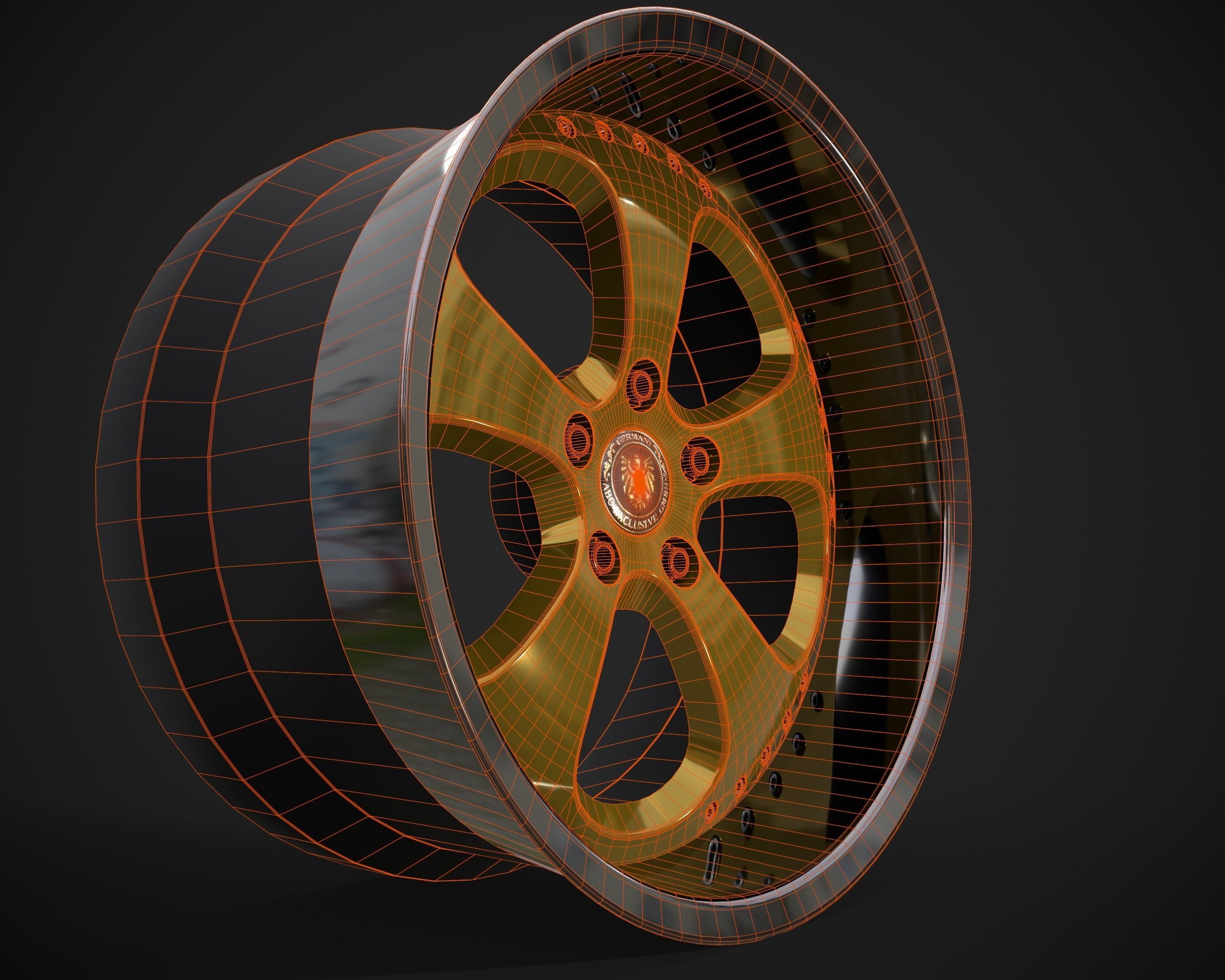 3D model Enkei ABC rim VR / AR / low-poly | CGTrader