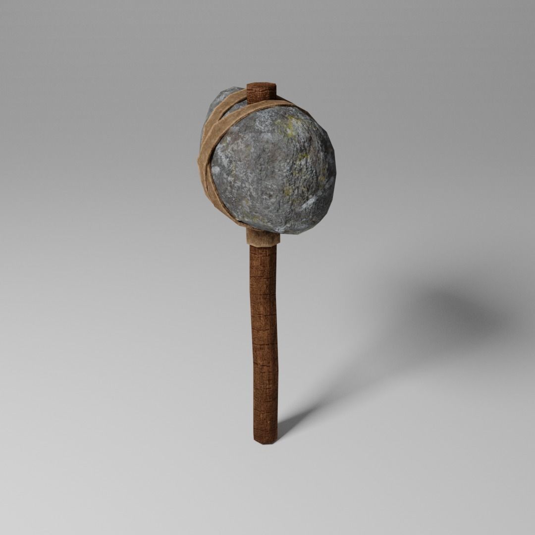 Primitive Neanderthal Axe free 3D model | CGTrader