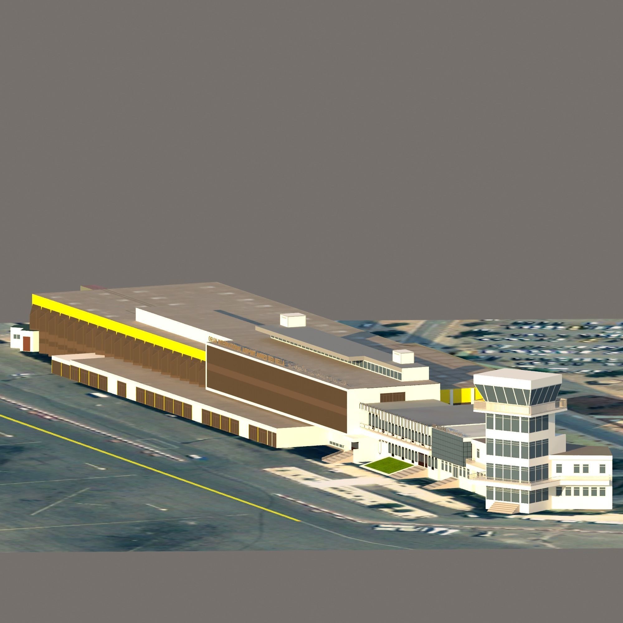 3D model Oran Es Senia Airport VR / AR / low-poly | CGTrader