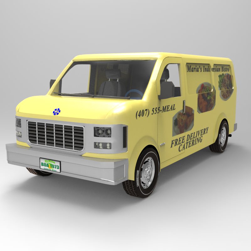 Delivery Van 3D model | CGTrader