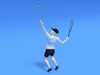 3D model Low Poly Kid Playing Tennis VR / AR / low-poly | CGTrader