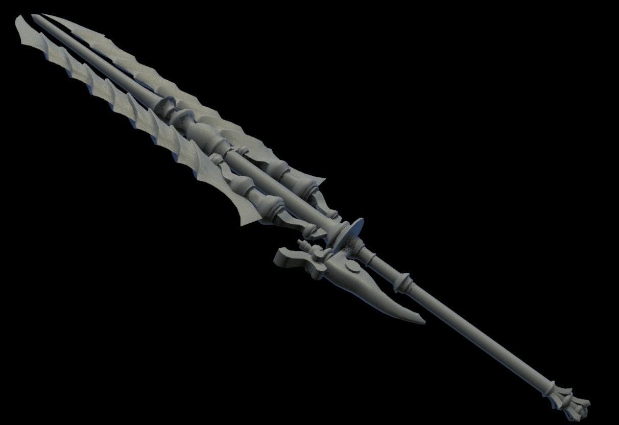 Final Fantasy XV FFXV blade of brennaere greatsword 3D model 3D ...