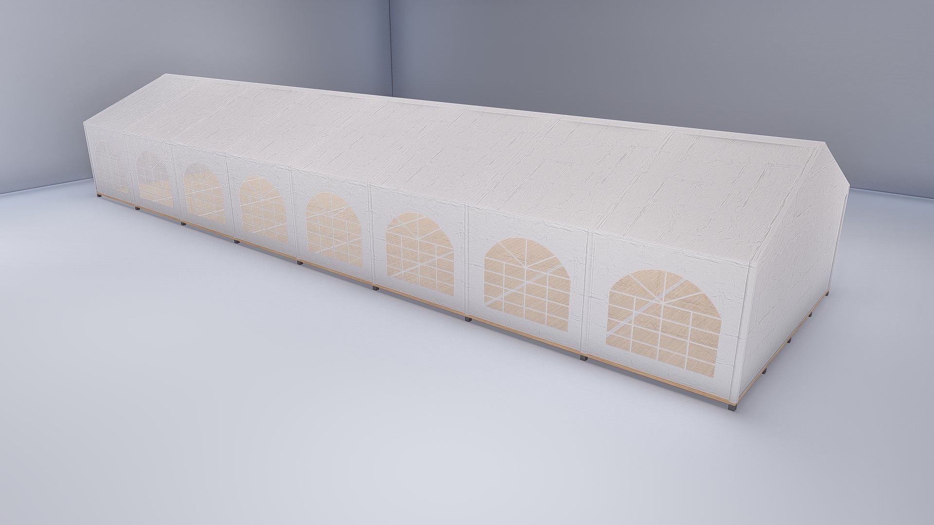 Marquee model tent with windows 3D model | CGTrader