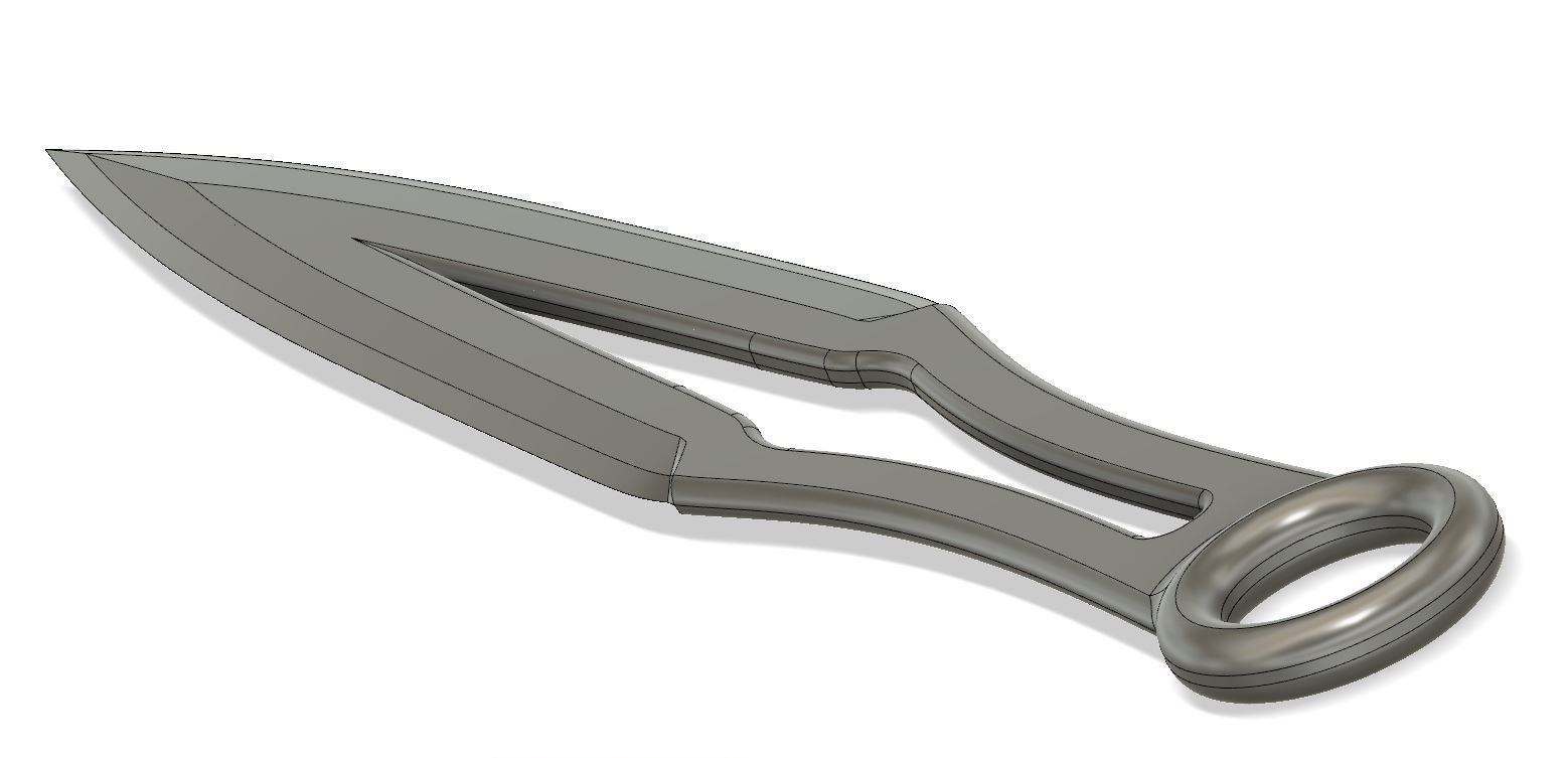 Throwing knife 3D model 3D printable | CGTrader