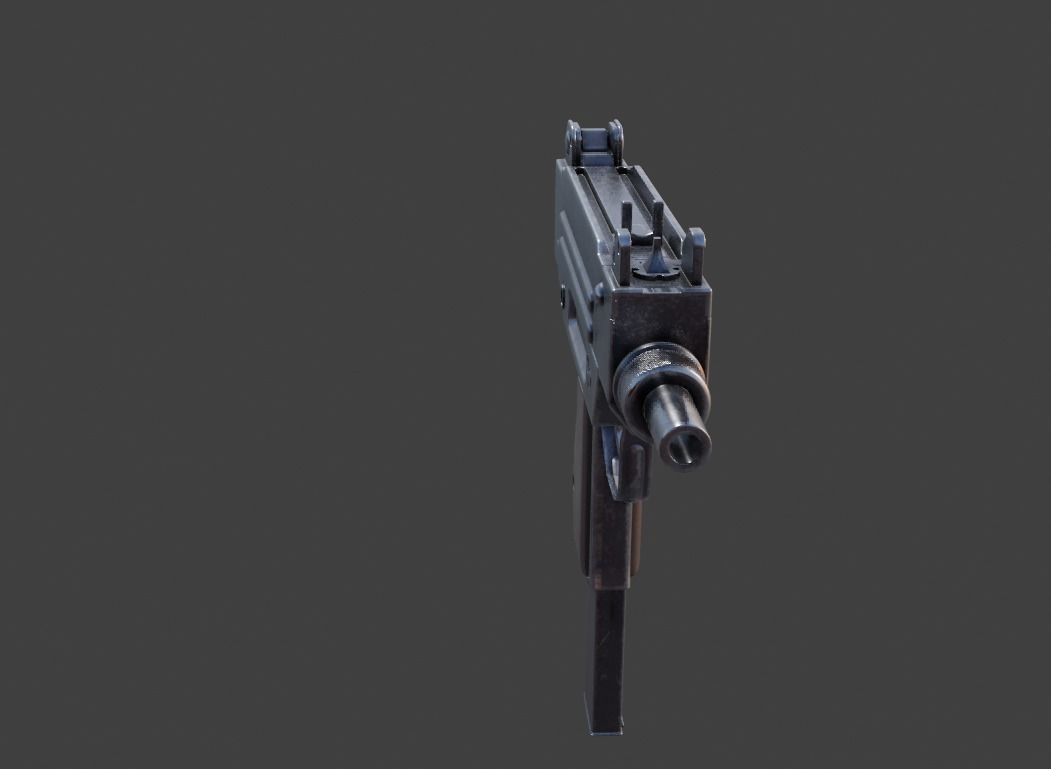 3D model micro uzi gun VR / AR / low-poly | CGTrader
