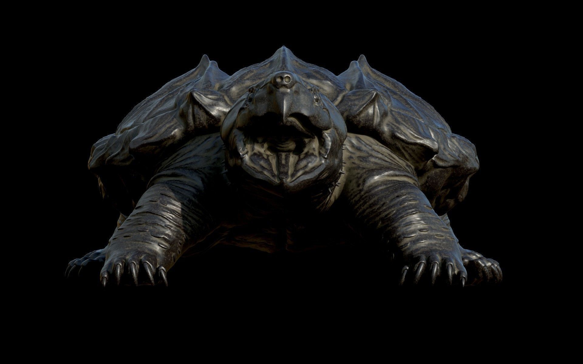Alligator snapping turtle 3D model 3D printable | CGTrader