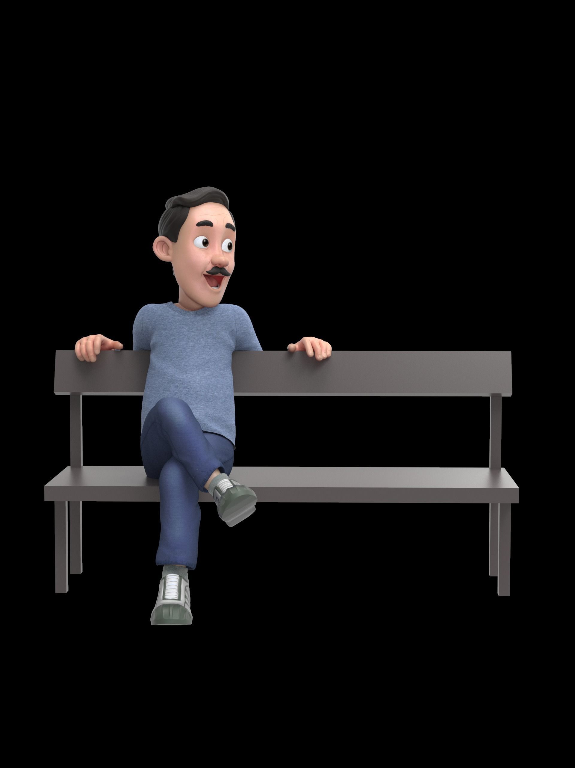 high poly sculpts with different poses 3D model | CGTrader