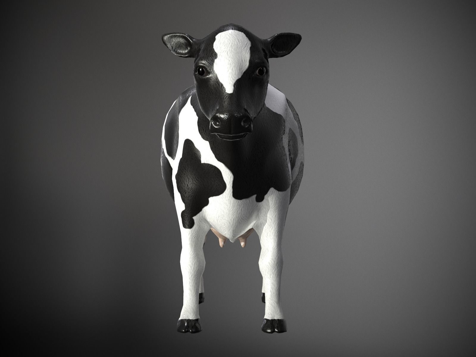 3D model Plastic Cow Figure PBR VR / AR / low-poly | CGTrader