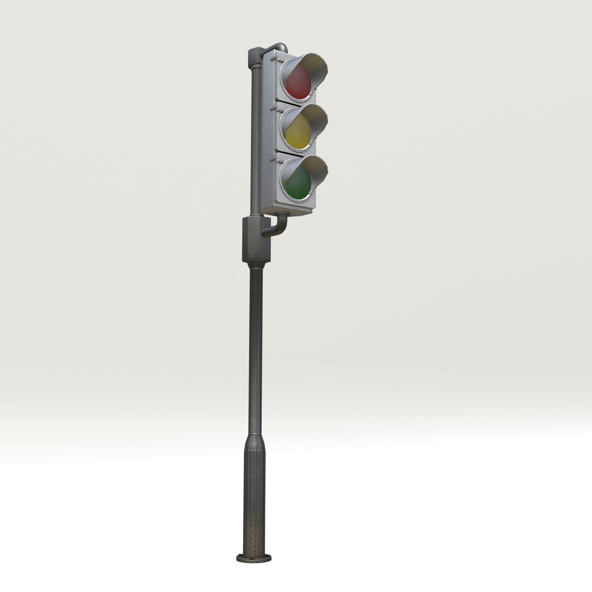 3D model Game-ready retro traffic lights - Unity - UE4 VR / AR / low ...
