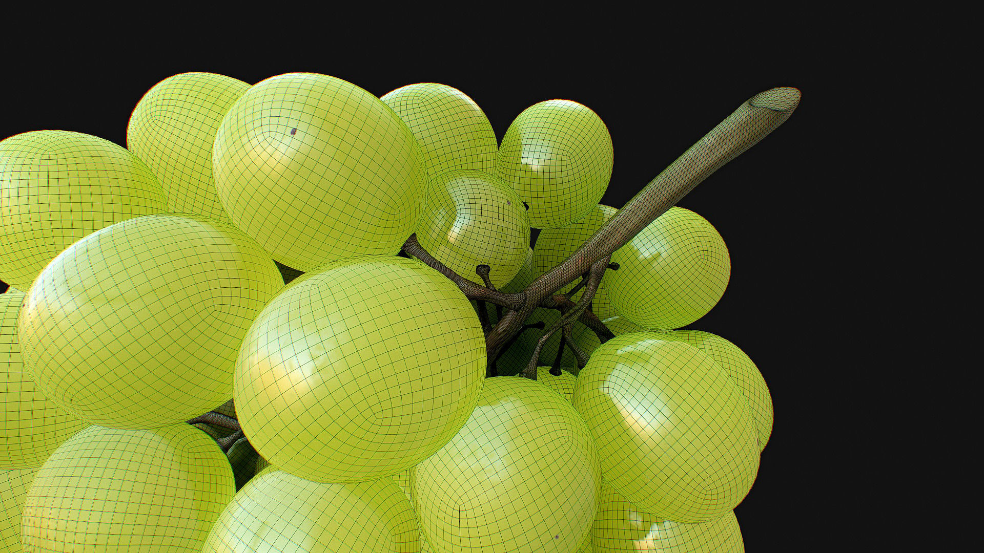 GRAPE - RASPBERRY - ORANGE HIGH DETAIL 3D model | CGTrader