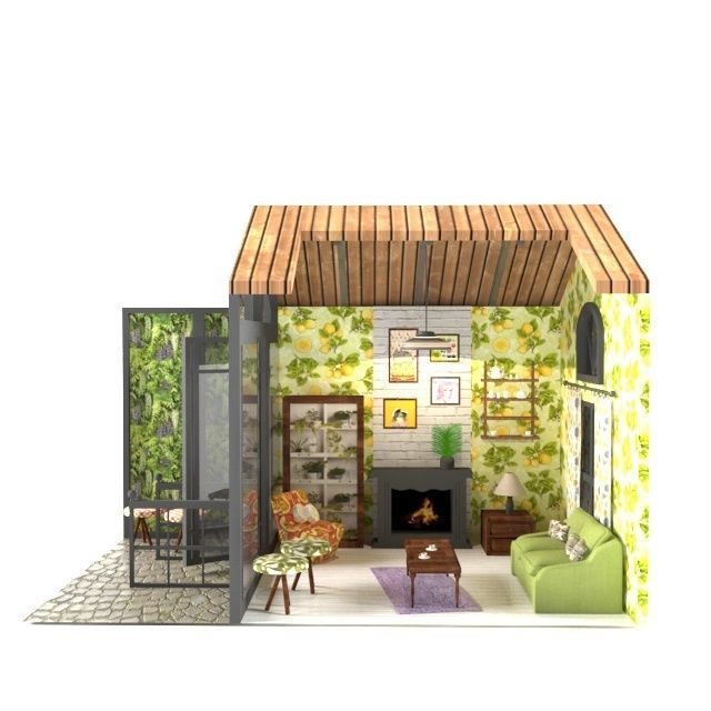 miniature house 3D model | CGTrader