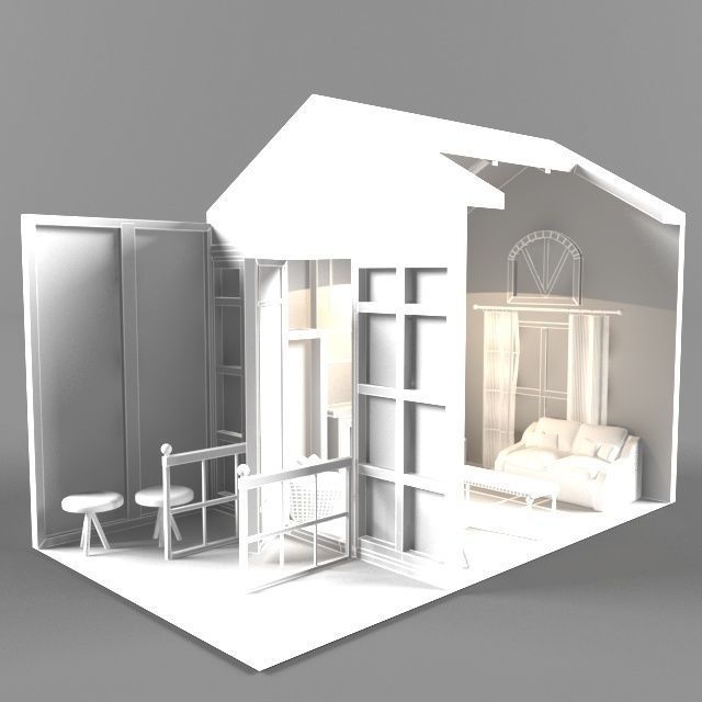 miniature house 3D model | CGTrader