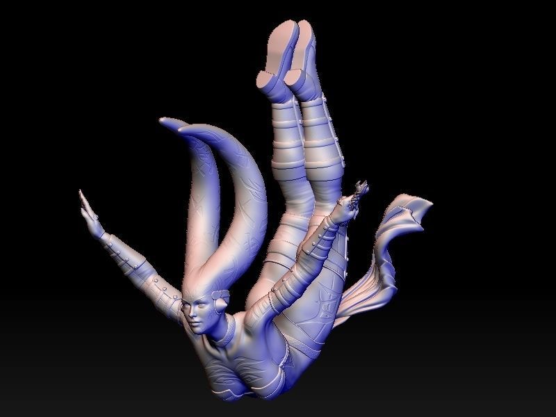 Darth Talon - Free Falling Pose 3D model 3D printable | CGTrader