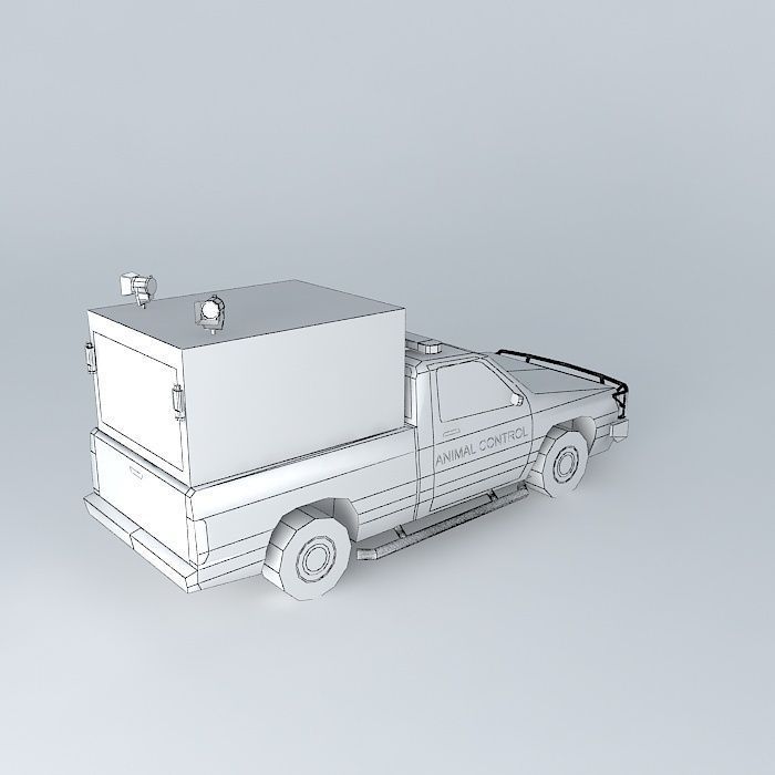 animal control vehicle free 3D model | CGTrader