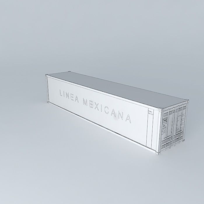 Mexican Container Line free 3D model | CGTrader