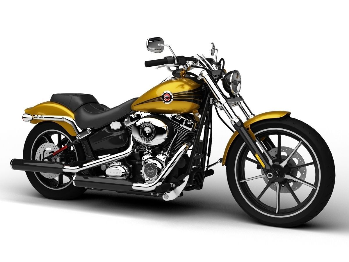 Harley-Davidson FXSB Softail Breakout 2015 3D model | CGTrader