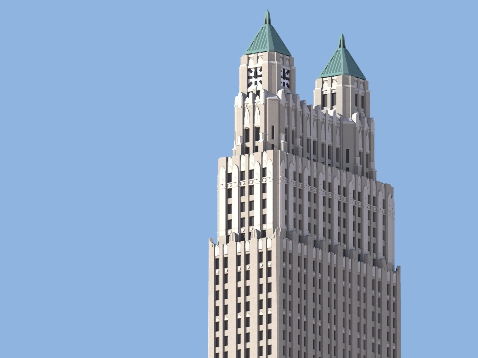 909 Walnut Tower 3D model 3D printable | CGTrader