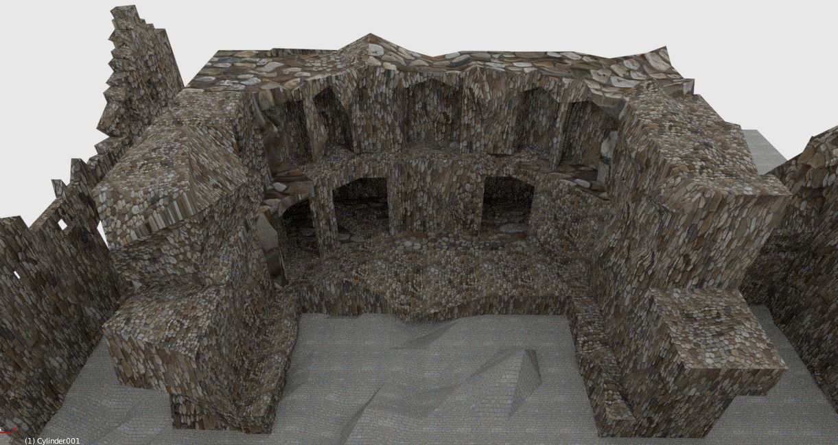 Blender 3D Castle Ruins 2 free VR / AR / low-poly 3D model | CGTrader