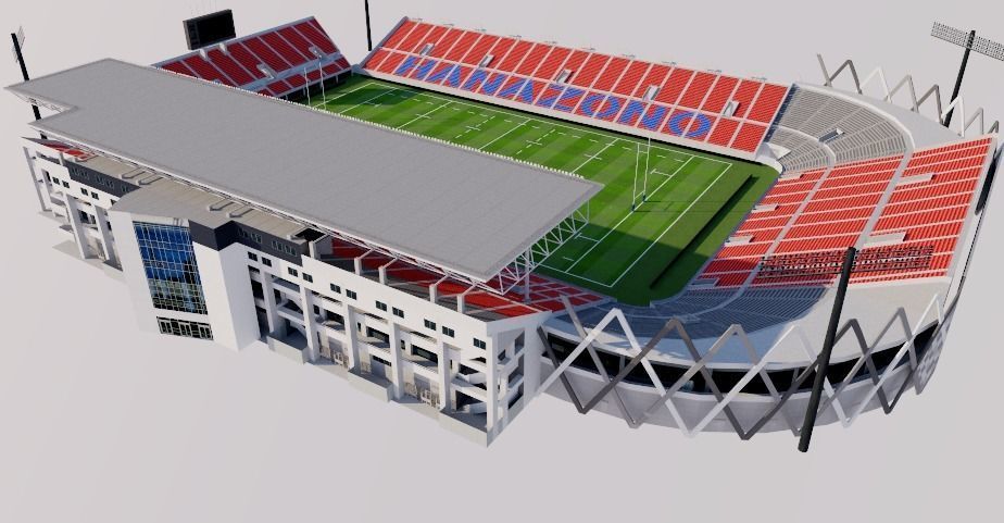Hanazono Rugby Stadium - Japan 3D model | CGTrader
