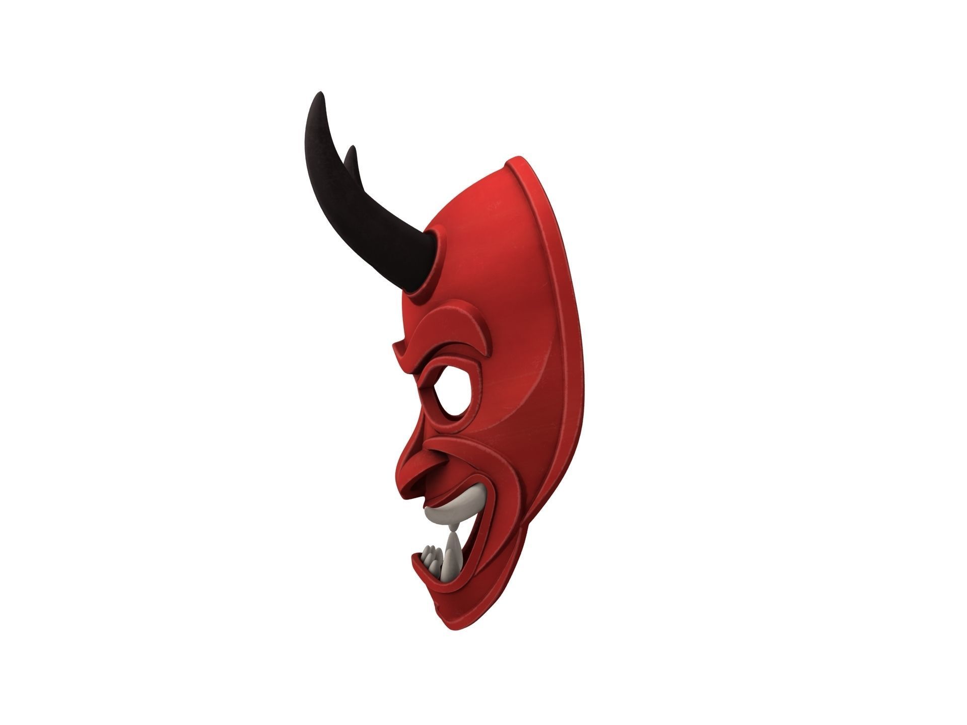 3D model Japanese Demon Mask VR / AR / low-poly | CGTrader