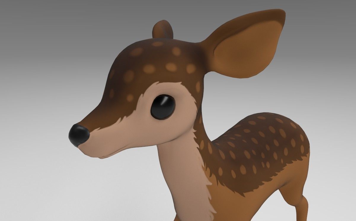 Stylized Deer free 3D model | CGTrader
