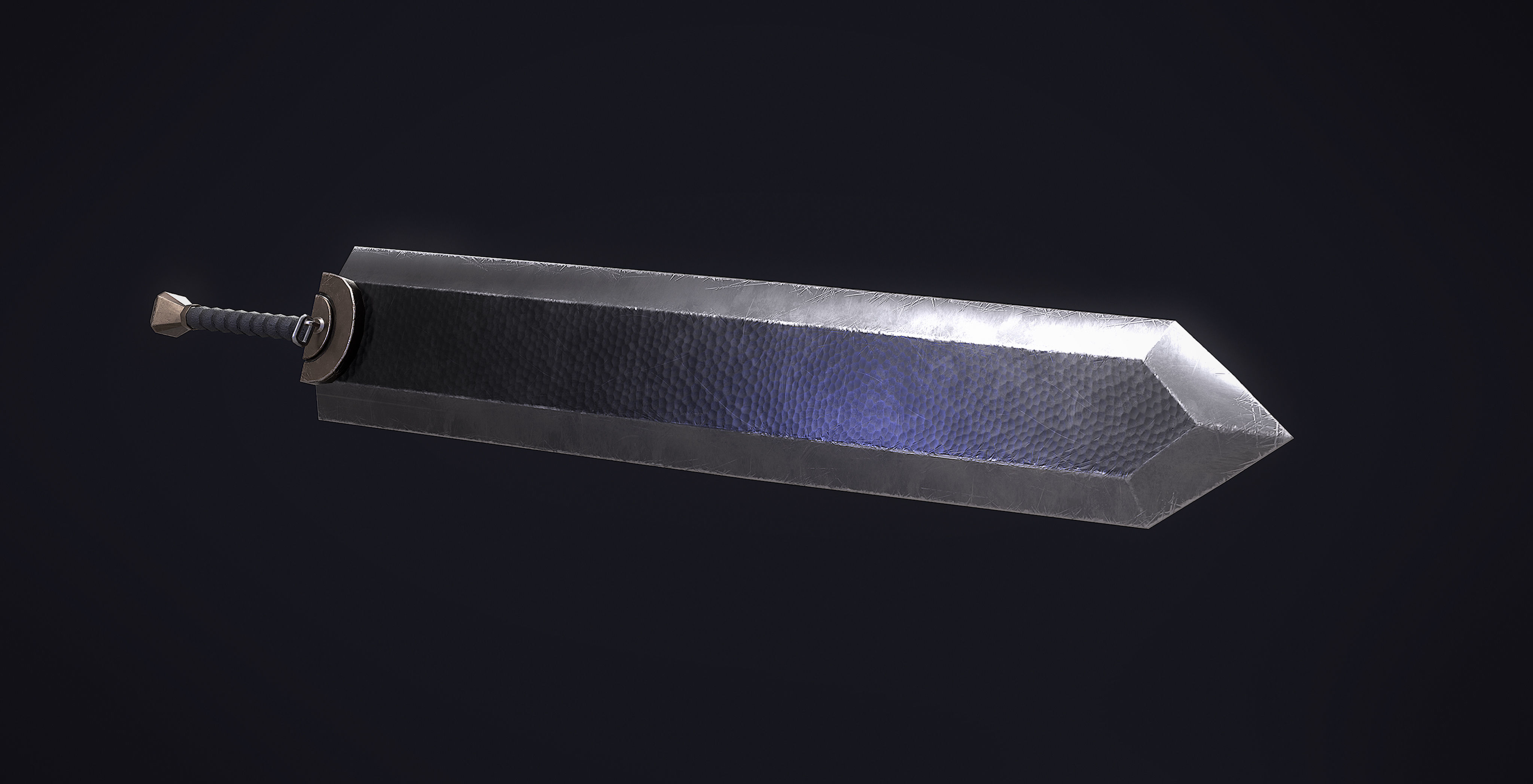 3D model Realistic Great Sword DragonSlayer Berserk VR / AR / low-poly ...