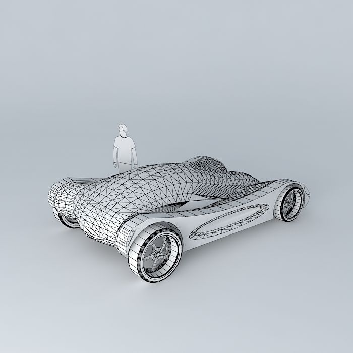 Light Lines Car free 3D model | CGTrader