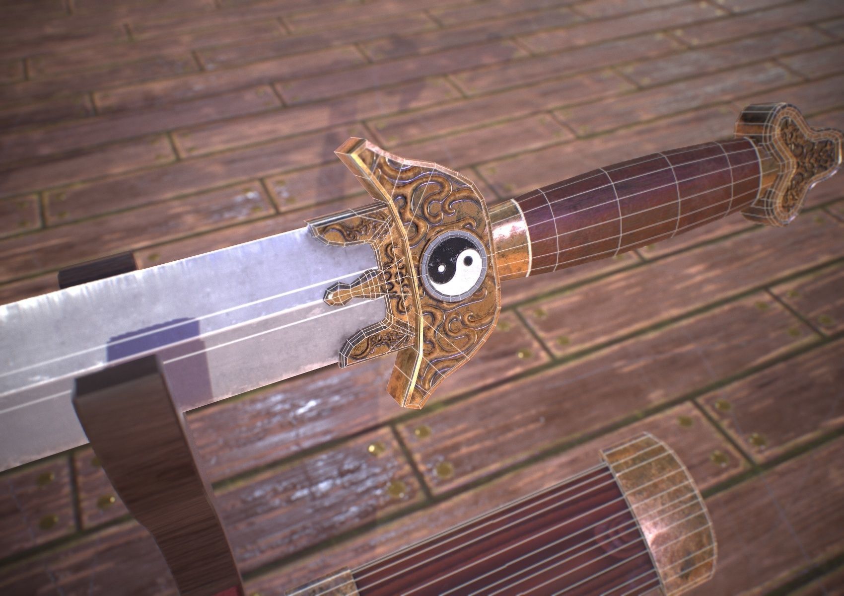 3D model HIE Sword D180208 VR / AR / low-poly | CGTrader
