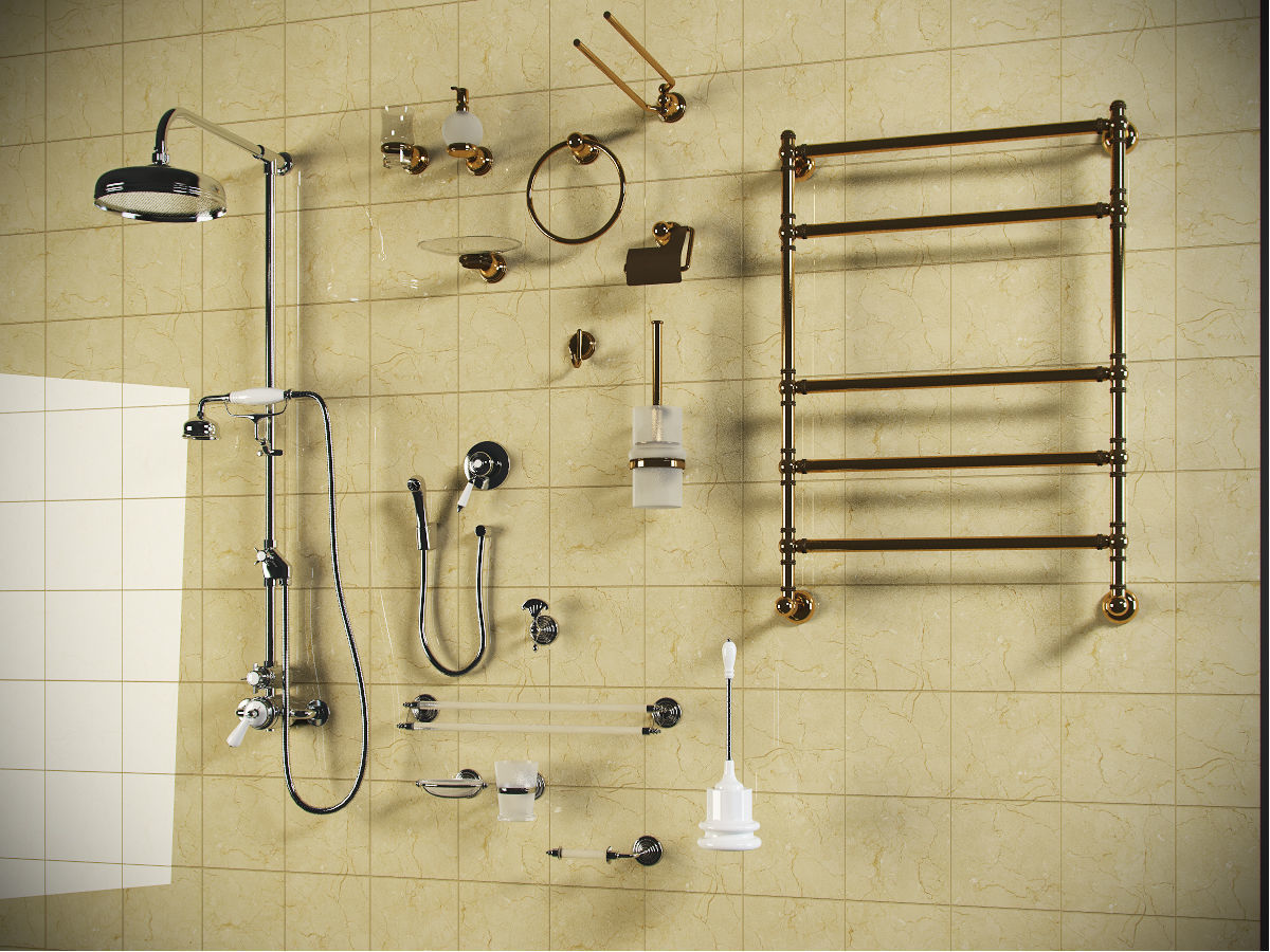 bath elements 3D model | CGTrader