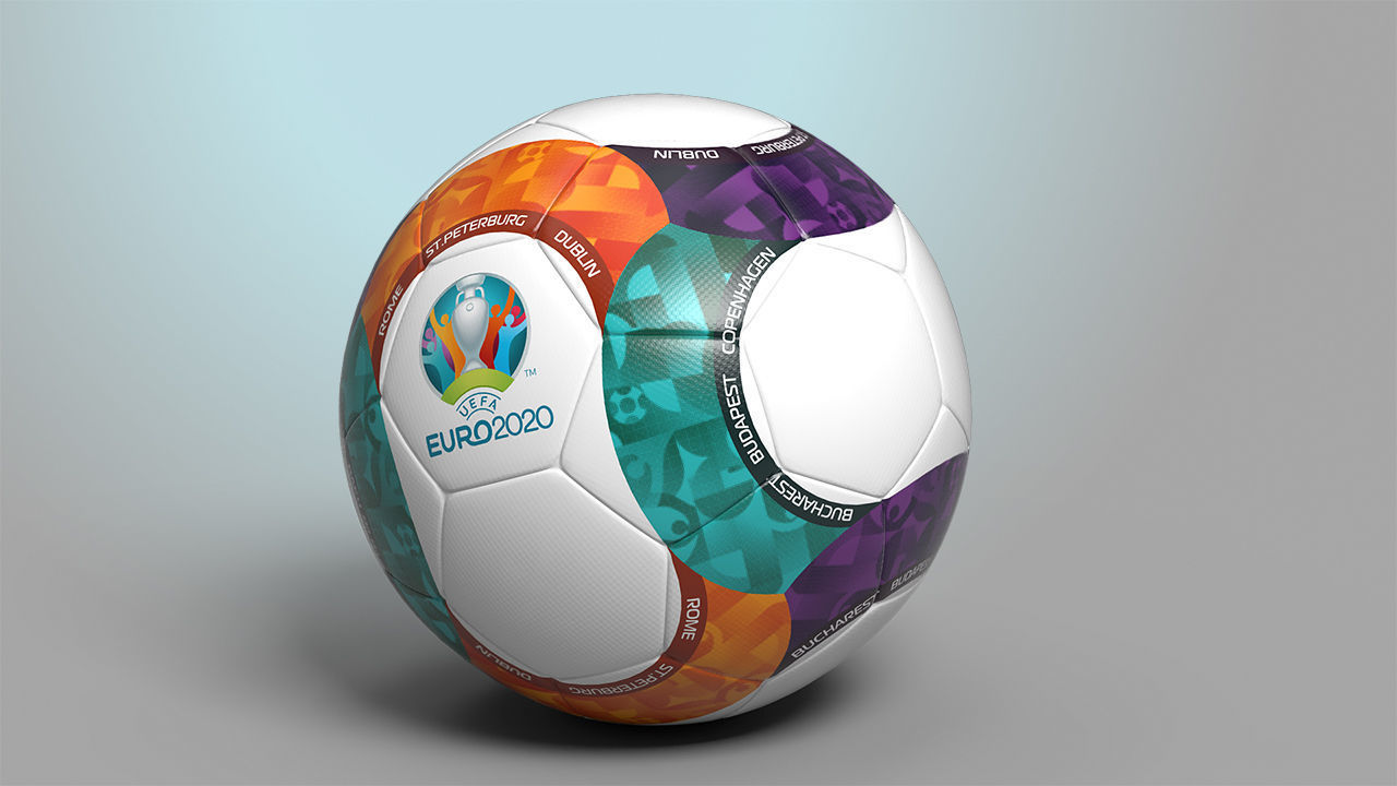 3D model Euro 2020 Official Match Ball VR / AR / low-poly | CGTrader