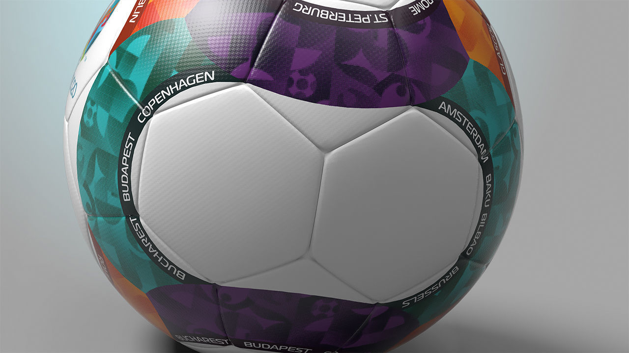3D model Euro 2020 Official Match Ball VR / AR / low-poly | CGTrader