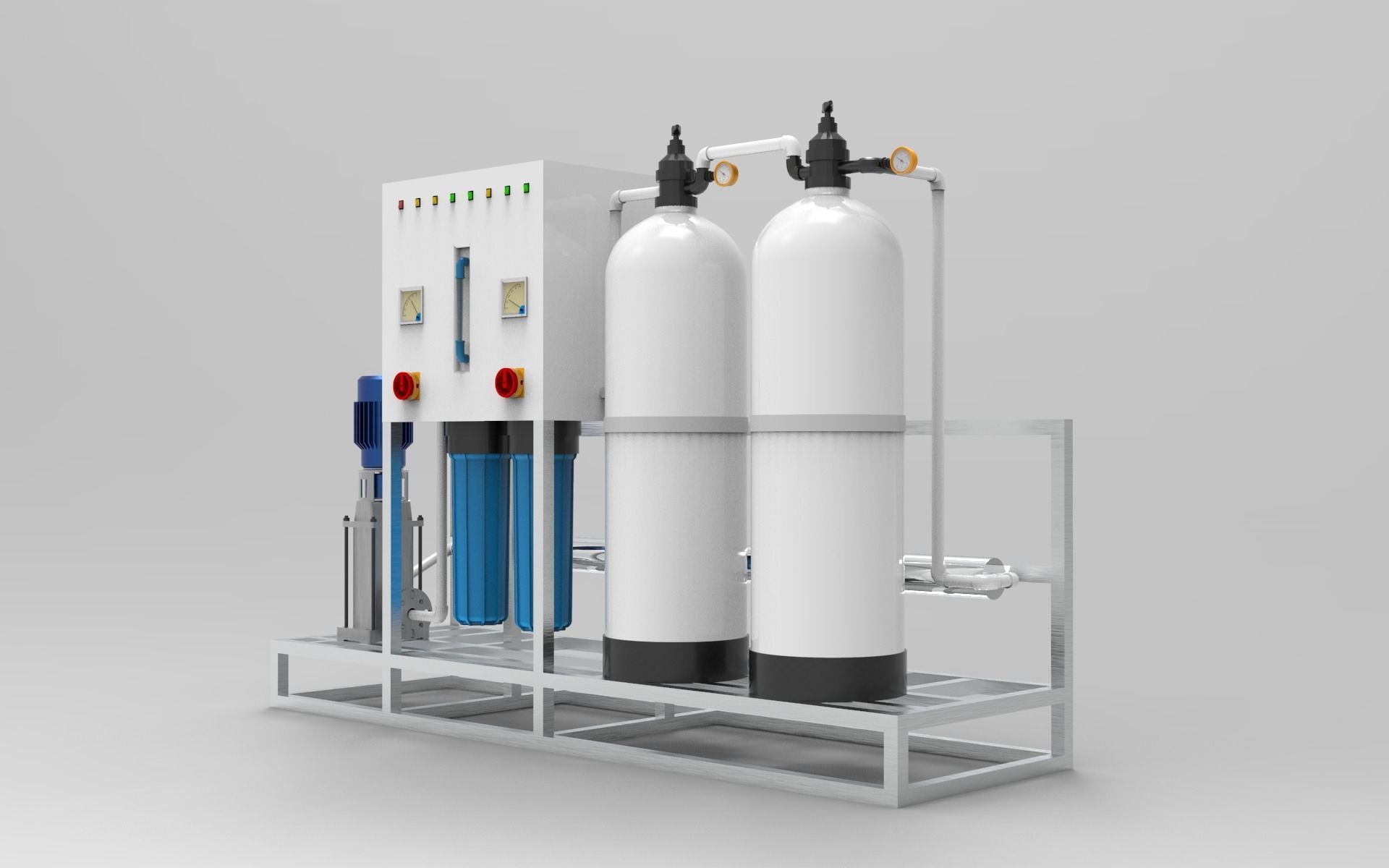 Reverse Osmosis Plant 3D model | CGTrader