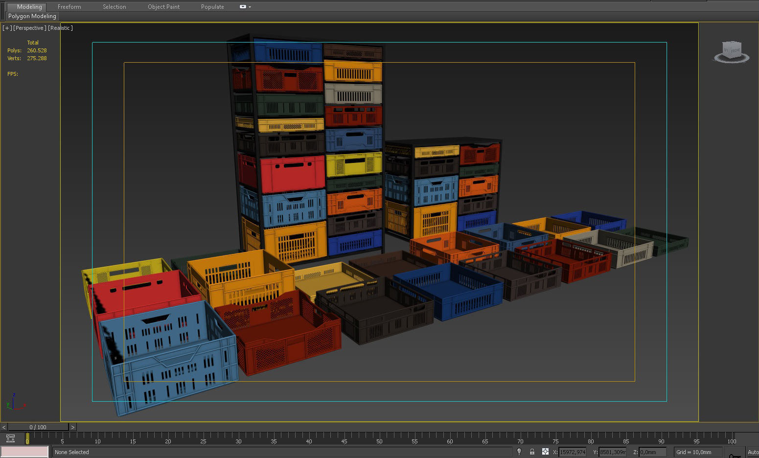 Plastic Mesh Box 3D model 3D model | CGTrader