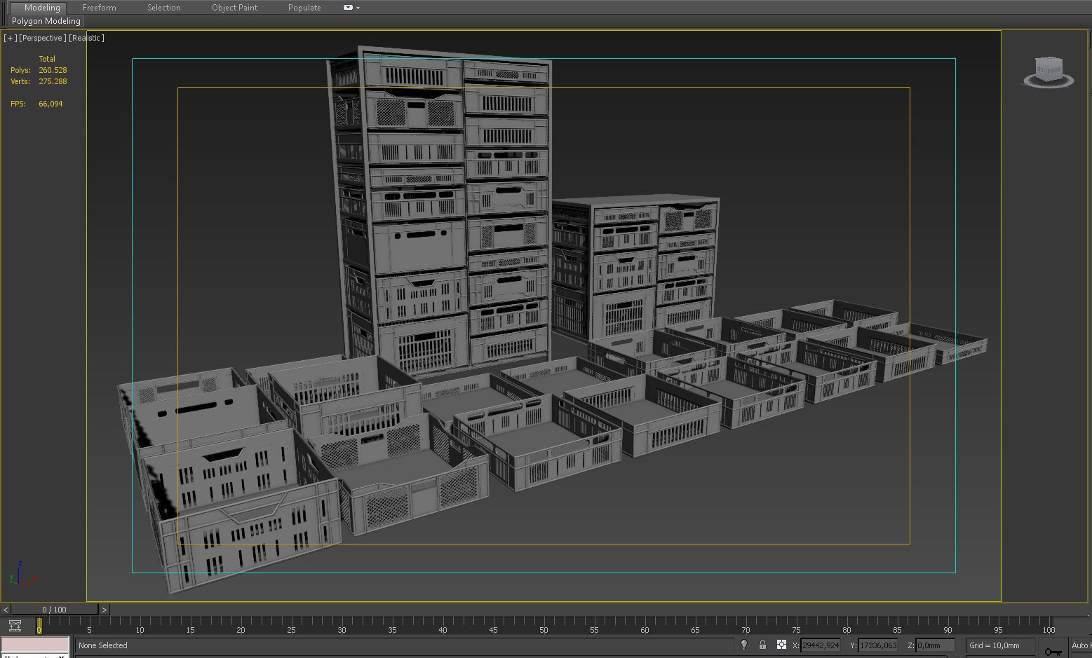 Plastic Mesh Box 3D model 3D model | CGTrader