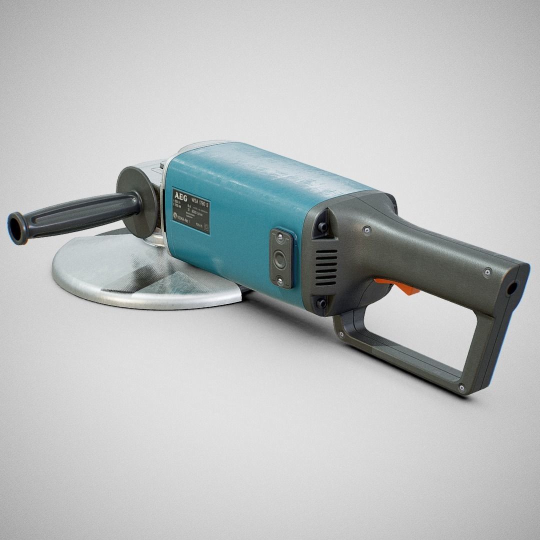 3D model Angle Grinder - AEG WSA 1780S VR / AR / low-poly | CGTrader