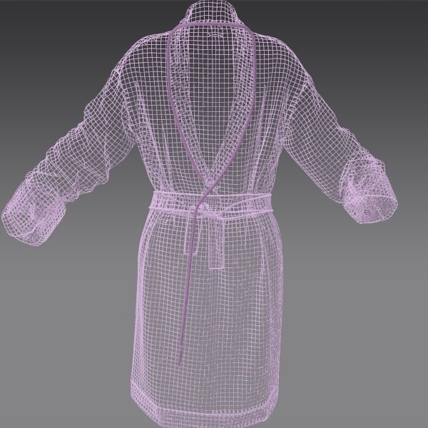 3D model Victoria Secret Bathrobe Pink VR / AR / low-poly | CGTrader