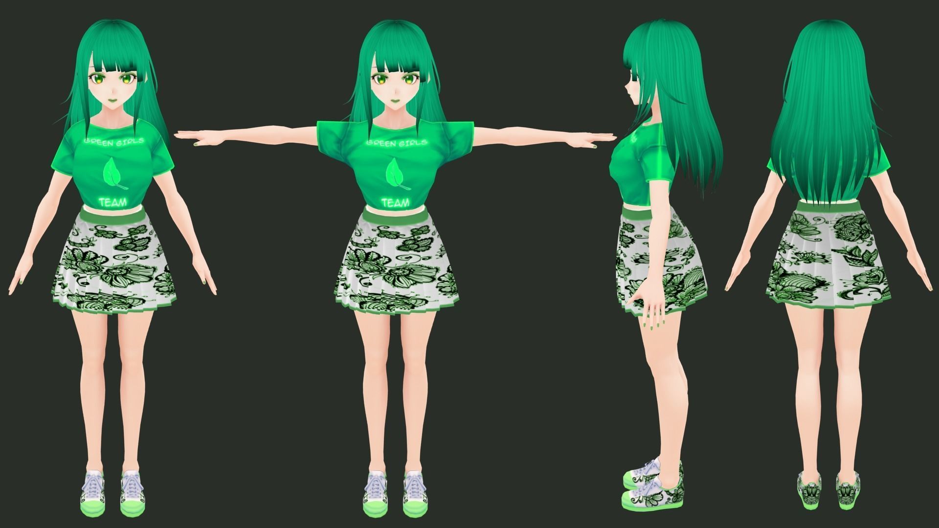 Anime Katsune 3D Model Rigged T-Pose 3D model rigged | CGTrader
