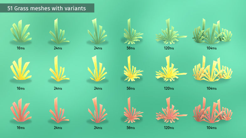 3D model Environment Asset Kit VR / AR / low-poly | CGTrader
